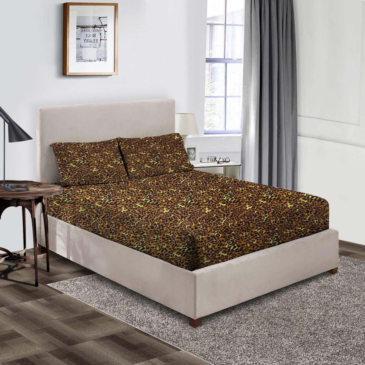 Leopard Print Fitted Sheet- Any Size- 20% Off — comfortbeddings-usa