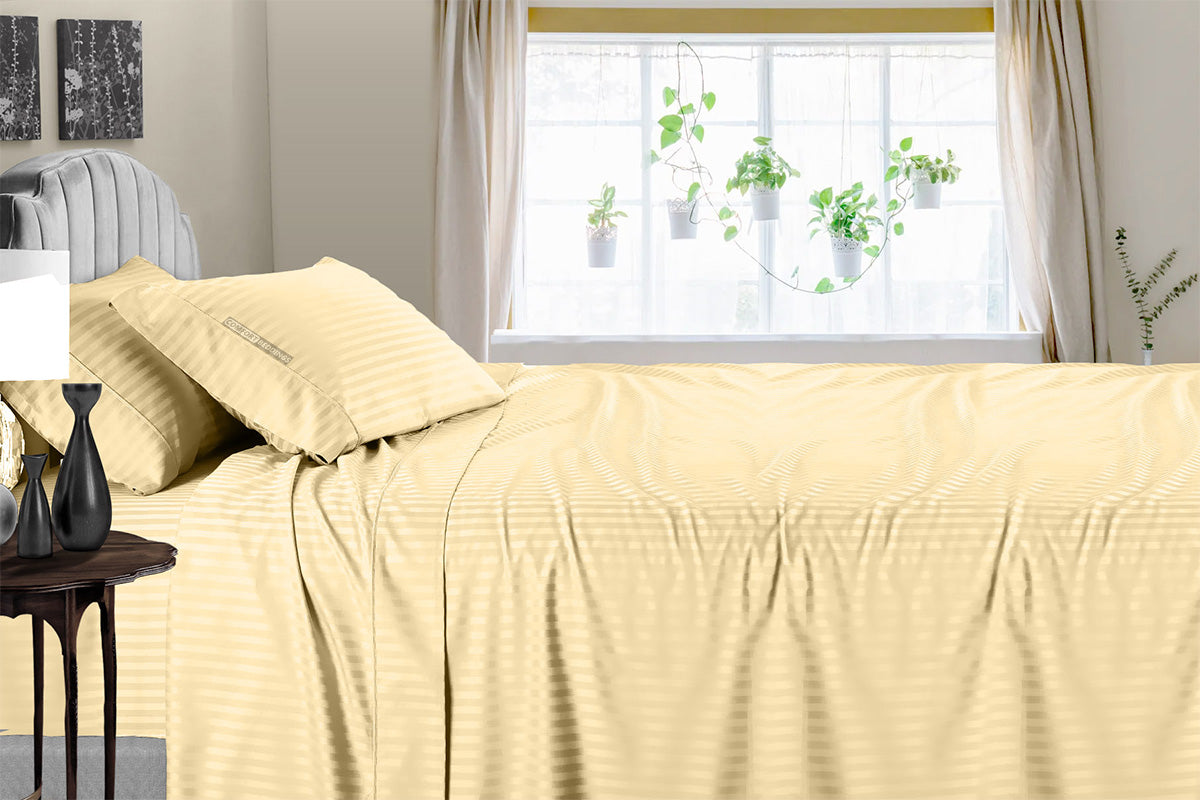 Brand New Rust Striped Sheet Set 20% OFF — comfortbeddings-usa