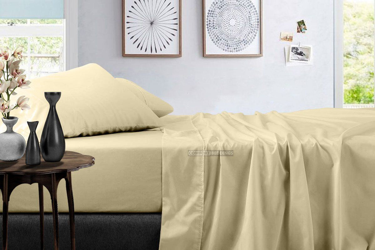 Luxury Ivory Bed Sheet Set - 100% Egyptian Cotton — comfortbeddings-usa